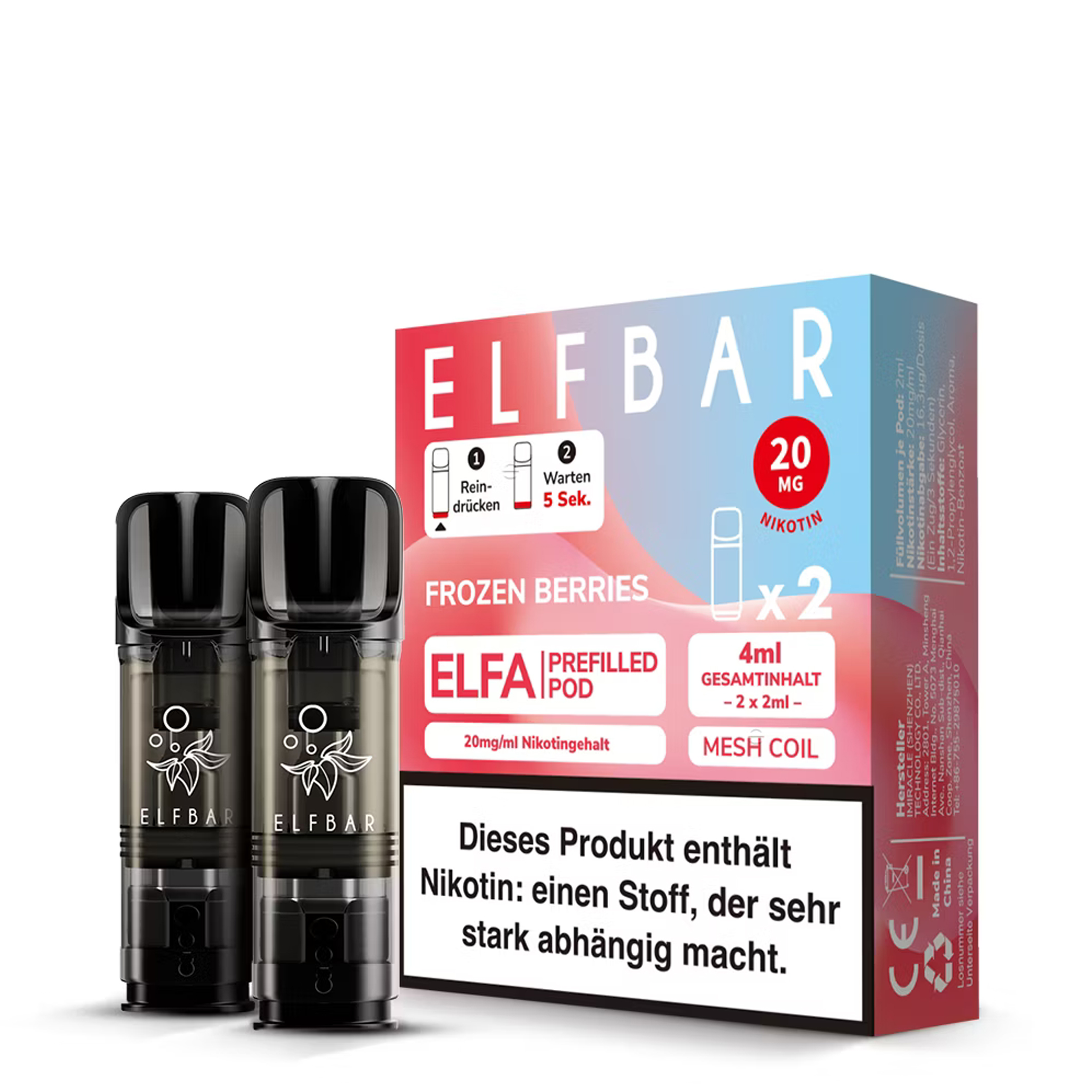 ELFA by ElfBar das Pod System als E-Zigarette.